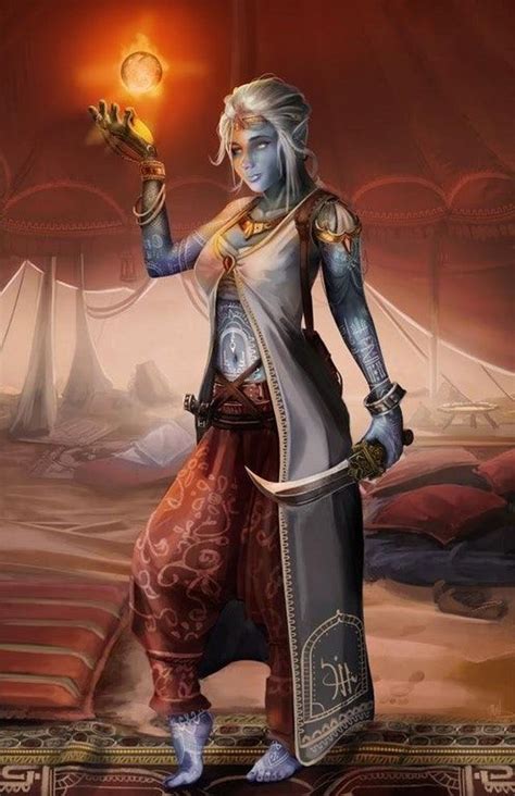 Art Half Elf Wild Magic Sorceress Dnd Fantasy Character Art Rpg