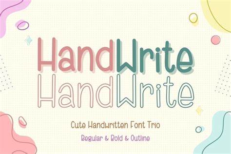 Handwrite Font Handwriting Font OTF Font TTF Font Canva Etsy
