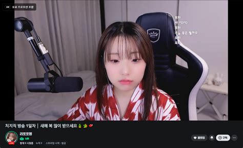 치지직 두번째 일본인 스트리머 On 치지직 에펨코리아