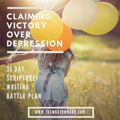 Scripture Writing Plan To Overcome Depression The Modern Mary