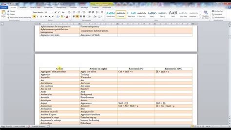 Tutoriel vidéo pour apprendre à insérer une ligne d en tête de colonne dans un tableau Word en