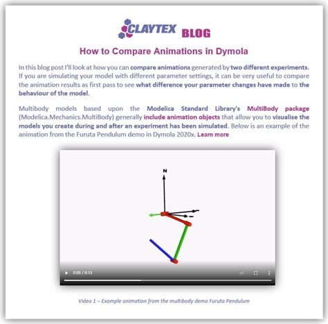 Claytex On Linkedin Claytextechblog Dymola Modelica Animation