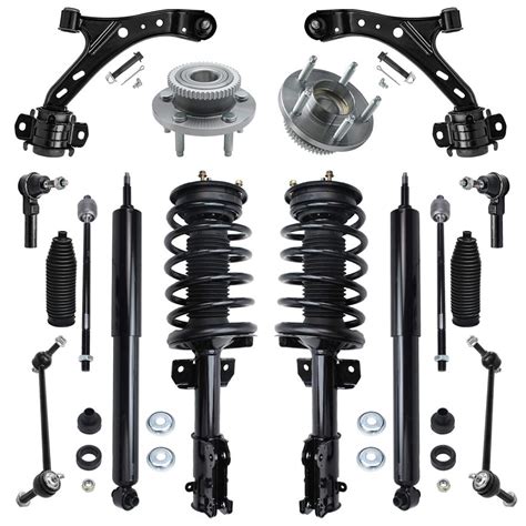 16pc Front Struts Rear Shocks Control Arms Wheel Hub And Bearings