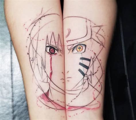 Тату персонажей аниме эскизы 90 фото