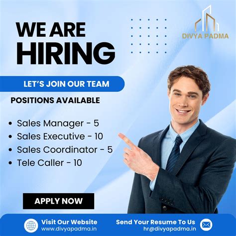 Divya Padma Technologies On Linkedin Wearehiring Joinourteam Realestatejobs Hiringnow