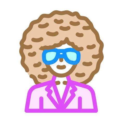 Strobe Lights Disco Party Color Icon Vector Illustration Stock