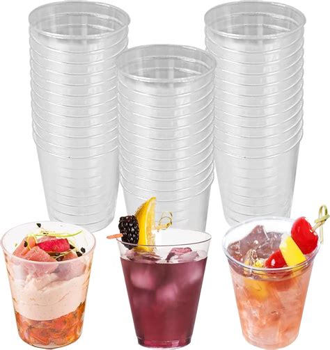 FINDIR 50pcs Schnapsgläser Plastik Schnapsbecher Einweg Shotgläser 3cl