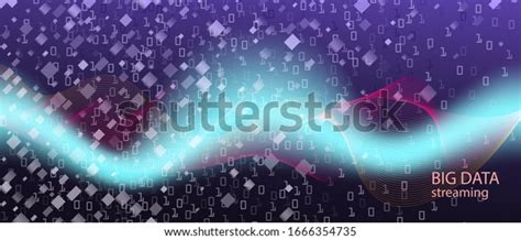 Binary Code Vector Presentation Purple Pink Stock Vector Royalty Free