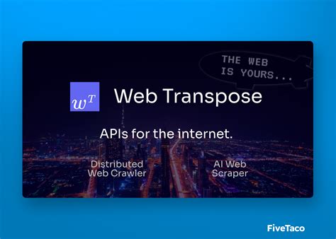 web transpose fivetaco