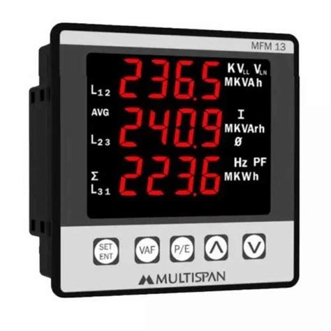 Single 4 Digit 3 Line Red Led Display Multispan MFM 13 Multifunction