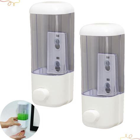 2 Dispenser Suporte Sabonete Líquido Álcool Gel Detergentes Saboneteira