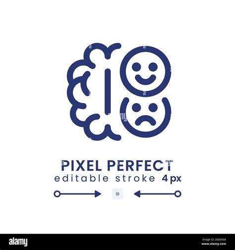 Human Emotions Linear Desktop Icon Stock Vector Image Art Alamy