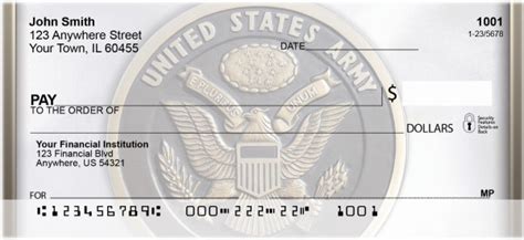 Army Emblem Personal Checks