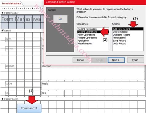 Membuat Form Input Pada Microsoft Access Rahmadya Trias Handayanto