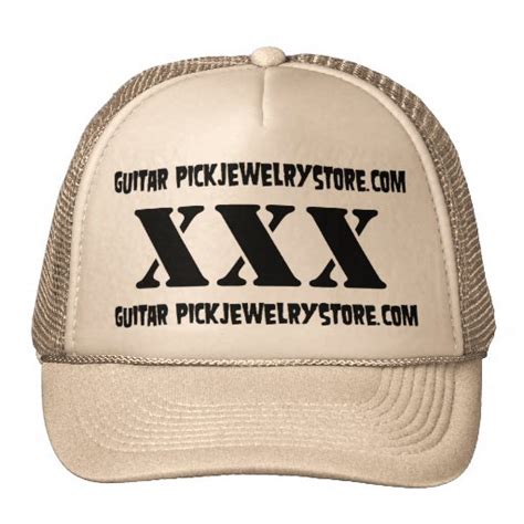 XXX 3 TRUCKER HAT Zazzle
