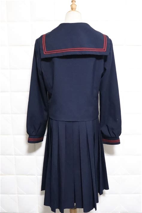 制服市場 千葉県 松戸市立 常盤平中学校 女子 制服 セーラー服 冬服上下セット