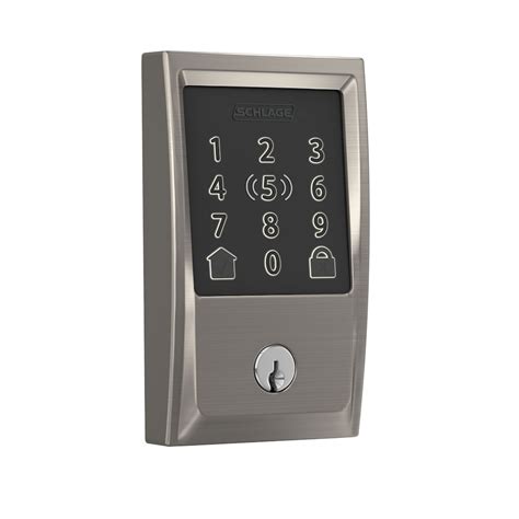 Schlage Encode Plus Electronic Smart Lock Wifi Deadbolt Century Satin