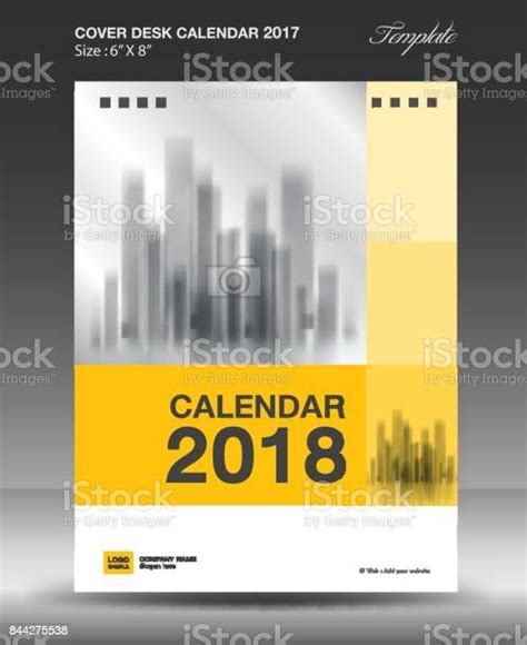 涵蓋桌子日曆 2018 年範本 大小 6 X 8 英寸垂直 業務宣傳冊海報佈局 封面設計 圖書封面 雜誌 廣告 通訊 Pinted 媒體 傳單