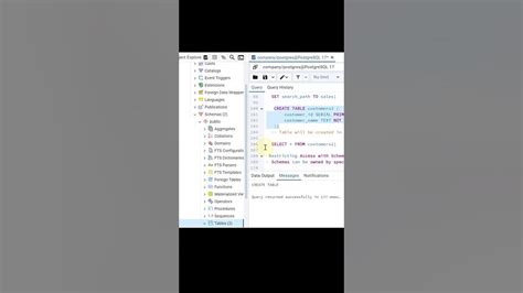 How To Use Search Path To Create Tables In Postgresql Best Postgresql Tutorial Shorts Youtube