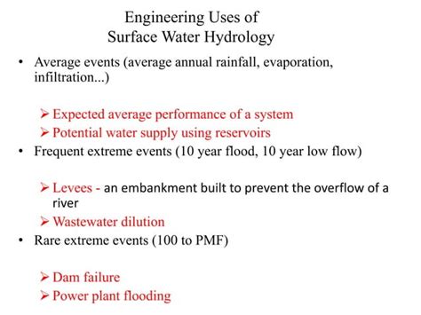 Practical Applications Of Hydrology Pptx