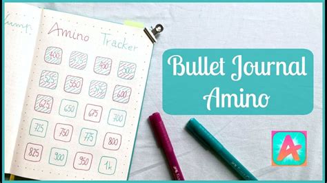 How To Bullet Journal Amino The Boosted Journal Youtube