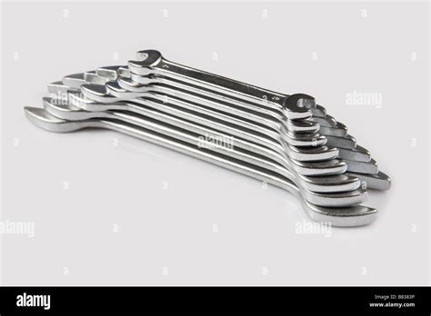 Arrangement Of Spanners Stock Photo Alamy