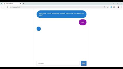 a personal chatbot for the headstarter ai website base program youtube