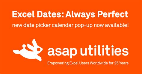 excel dates always perfect