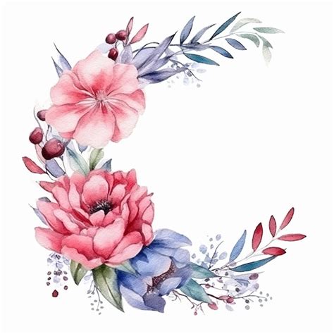 Premium Photo Flower Wreath For Wedding Greeting Card Background