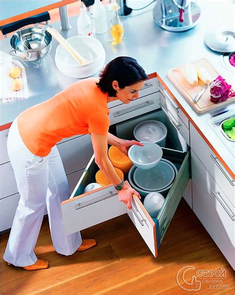 Хитроумные шкафчики Дизайн Кухня Дизайн интерьера