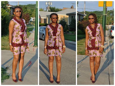 Ootd Diy Ankara Print Wrap Shirt And Short Cocozini