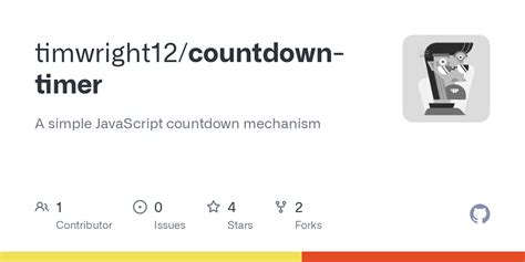 GitHub Timwright Countdown Timer A Simple JavaScript Countdown Mechanism