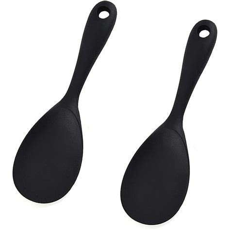 Set 2 Lingura De Orez JENUOS Silicon 225 68mm Negru EMAG Ro