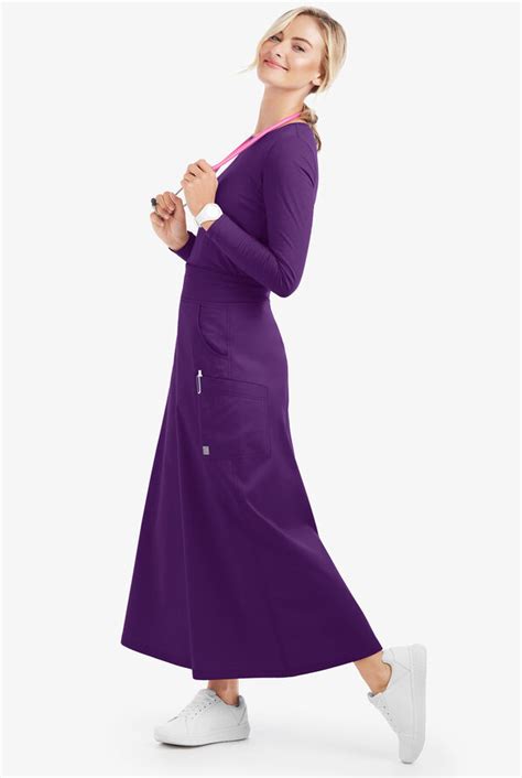 Ua Butter Soft Stretch Womens Long Scrub Skirt Nurse Scrub Skirts