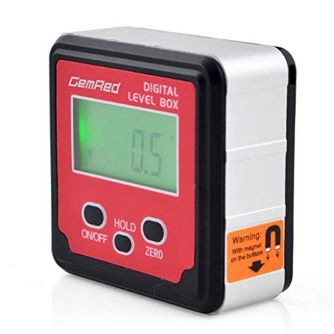 GetUSCart GemRed Digital Level Box Protractor Angle Finder Level Gauge Bevel Gage Inclinometer