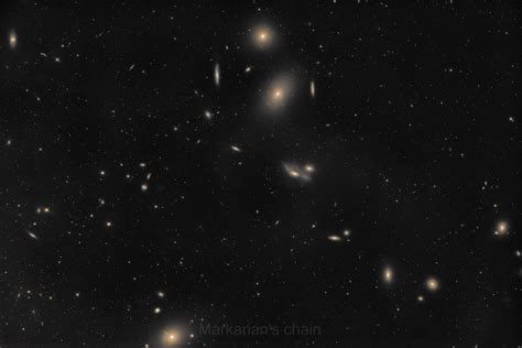 La Catena Di Markarian Coelum Astronomia