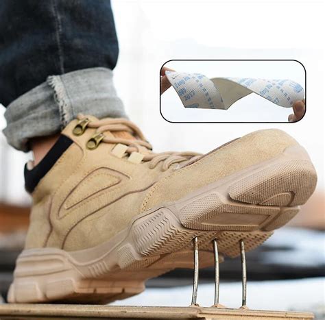 Mens Safety Work Shoes With Steel Toe Kevlar Puncture Proof Anti