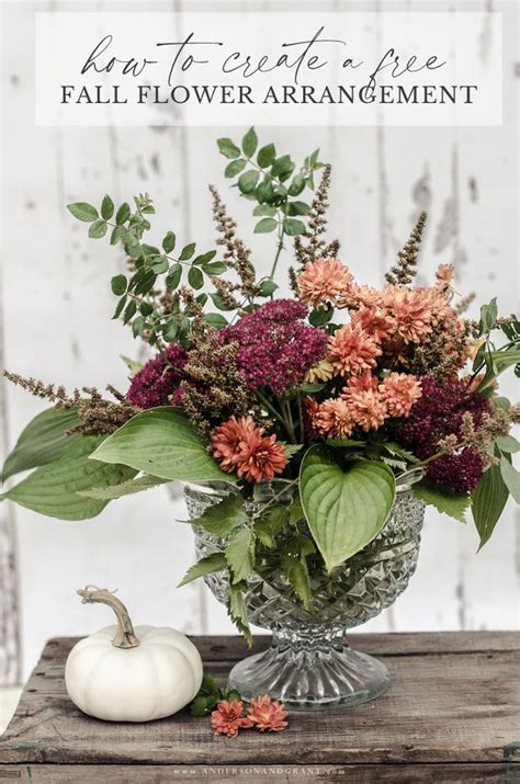 Creating A Simple Fall Flower Arrangement Fall Flower Arrangements