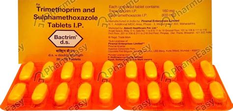 Bactrim Ds Strip Of 10 Tablets Uses Side Effects Price Dosage