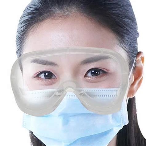 Safety Goggles Poly Carbonate Lens Eye Protection Glass Clear Anti Droplets Anti Fog At Rs 499