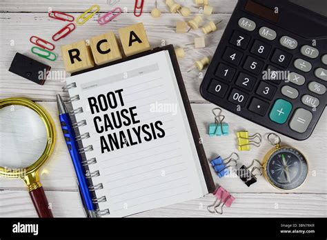 Rca Root Cause Analysis Acronym On Notepad Business And Financial