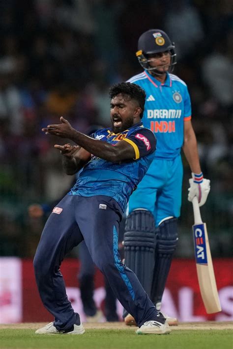 Asitha Fernando Is Pumped Up After Snagging Shubman Gill