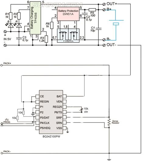 BQ34Z100 How To Connect To Charging Protect Liion Board Power