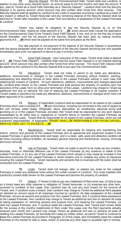 Indiana Residential Lease Agreement Download Free Printable Legal Rent