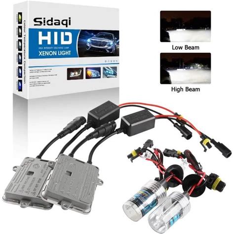 Kit De Conversion Hid H Phares Xénon K Deux Ultra Fins W Ballasts Cdiscount Auto