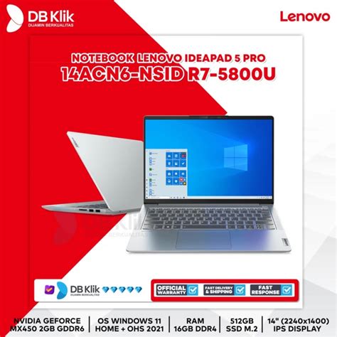 Notebook Lenovo Ideapad Pro Acn Nsid R U Mx W