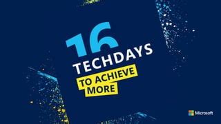 TechDays 2016 Developing Websites Using Asp Net Core Mvc6 And Entity