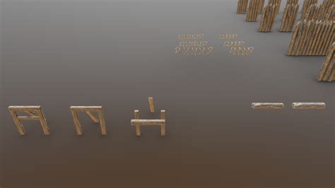 Artstation Wooden Palisade Pack Jfg V2 Game Assets
