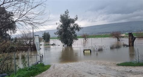 Panet بفعل الأمطار ارتفاع منسوب المياه في بحيرة طبريا