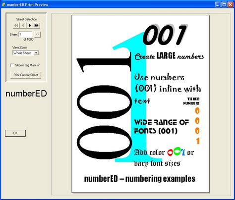 EDit Software NumberED Examples